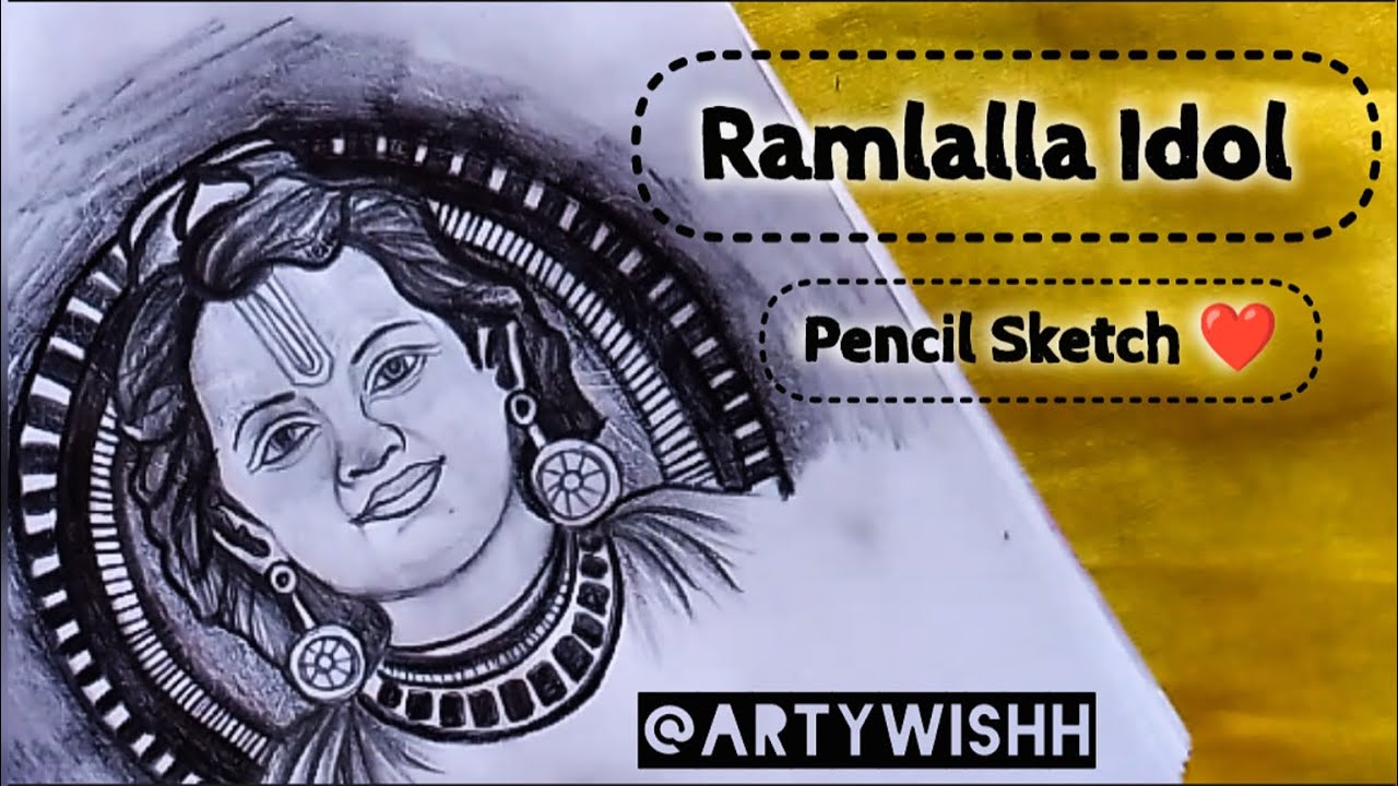 Ram lalla Idol Drawing ️ | How to draw #art #ram #youtubevideo # ...