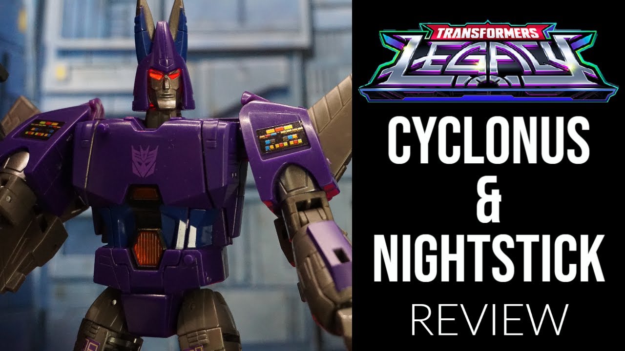 Transformers Legacy Cyclonus & Nightstick Review - YouTube