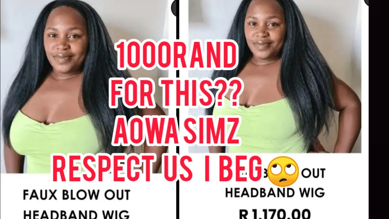simz right aowa girl this hair I wouldn't even take it for free please ...