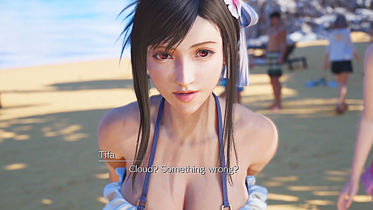 Tifa and Aerith Beach Full Scene - FF7 Rebirth - YouTube