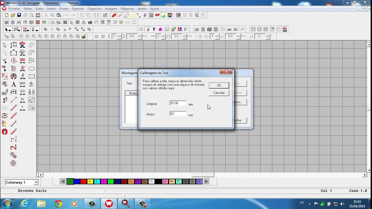 configurando a grade do wilcom es 9 - YouTube
