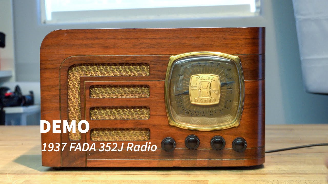 Demo of 1937 FADA 352J Radio - YouTube