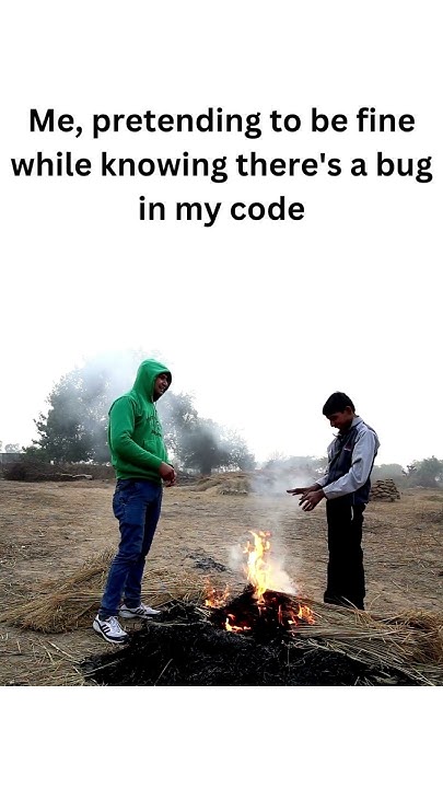 Me, pretending to be fine while knowing there's a bug in code #programming #coder #codingmemes ...