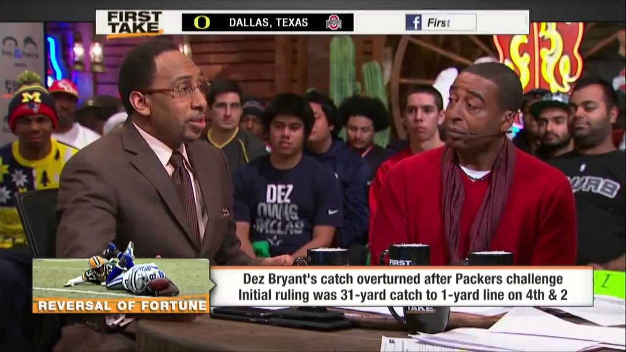 Cris Carter Talks About Dez Bryant's Catch! ESPN First Take - YouTube