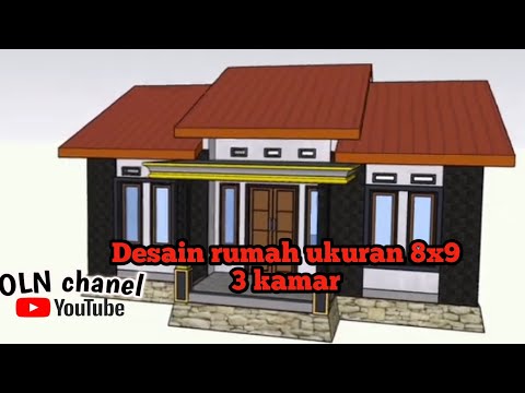 Desain rumah minimalis 8x9