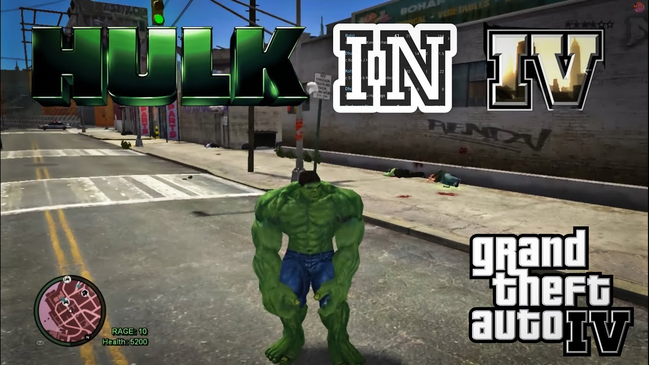 Niko Turn Hulk | GTA 4 Hulk Mod | Playing GTA IV As Hulk | SuperHero ...