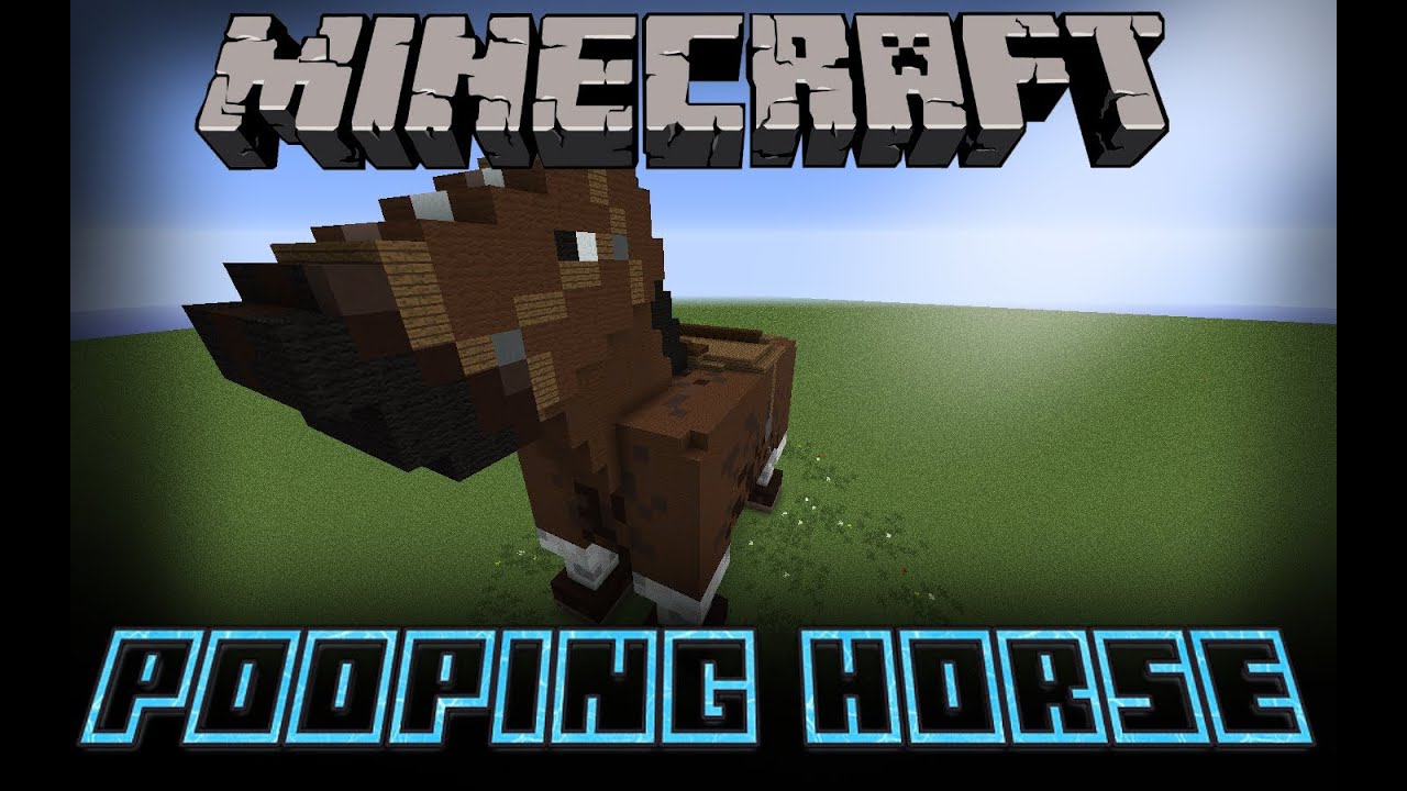 Minecraft - Big mob pooping Horse - YouTube
