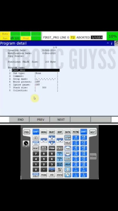 How to Create New Program in Fanuc Robot Teaching Programming - YouTube