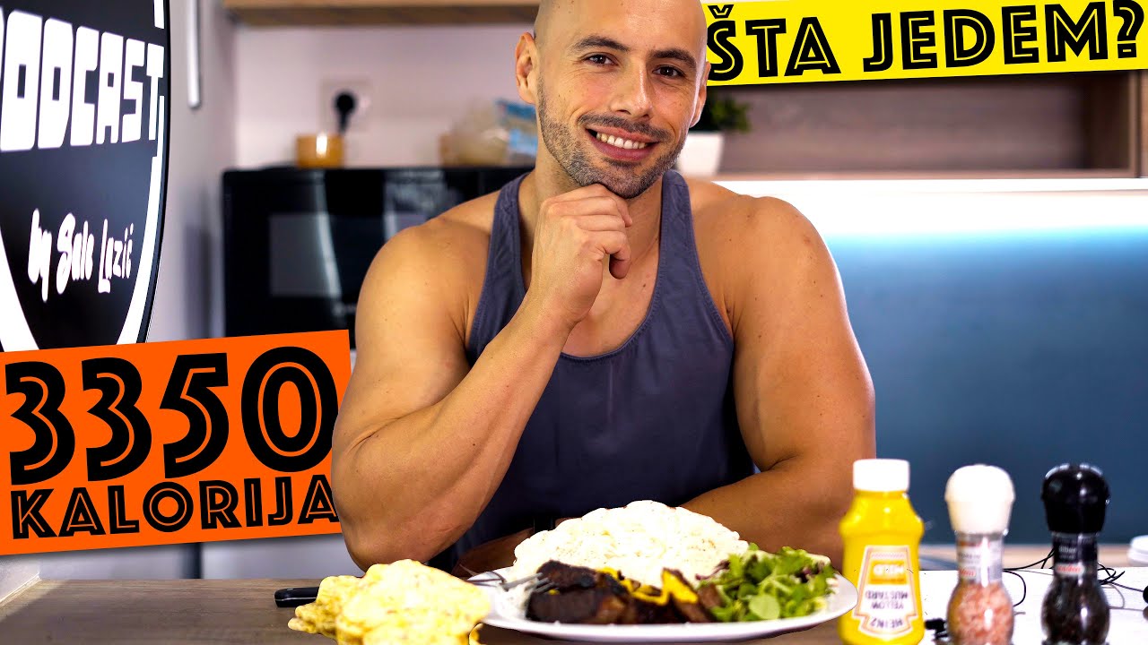 Saša Lazić - CELODNEVNA ISHRANA - 3,350 KALORIJA - YouTube