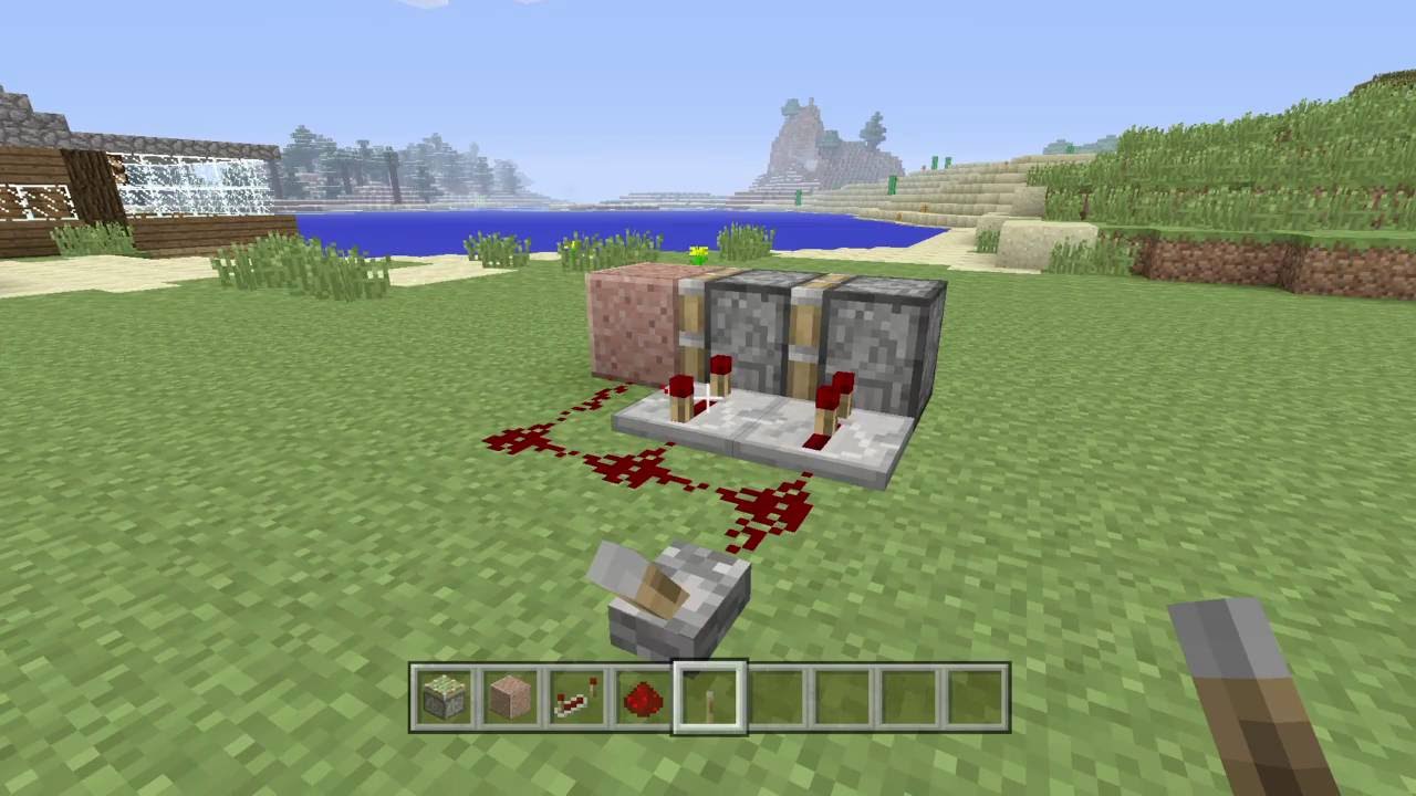 Minecraft 2 Block Piston Easy Build - YouTube