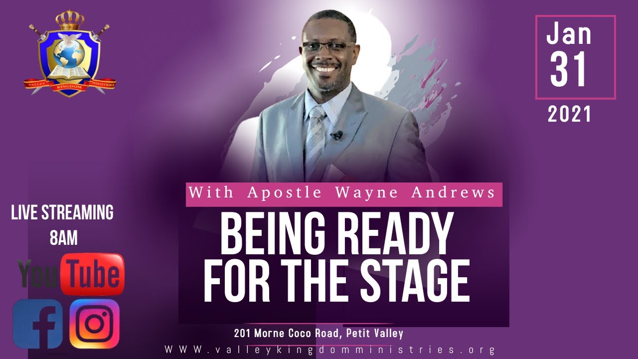 Sunday Service 31-JAN-2021 | with Apostle Wayne Andrews | "Being Ready ...