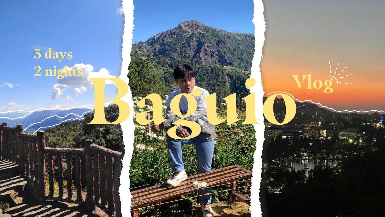 Baguio Vlog 2025 🍓| First travel vlog, 3D2N Tourist spots, Cafes, Parks ...