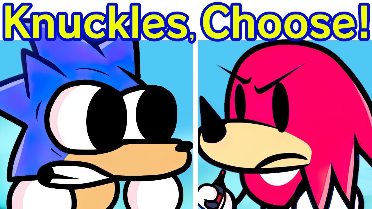 Friday Night Funkin' VS Sonic, Inescapable Aisle | Knuckles, Just ...