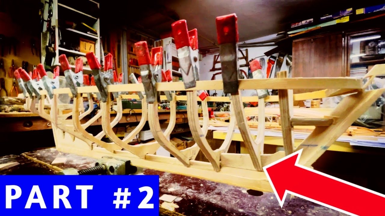 How to Building Model Ship : SMS Saida scale 1:65 || Fixing the Ribs ...