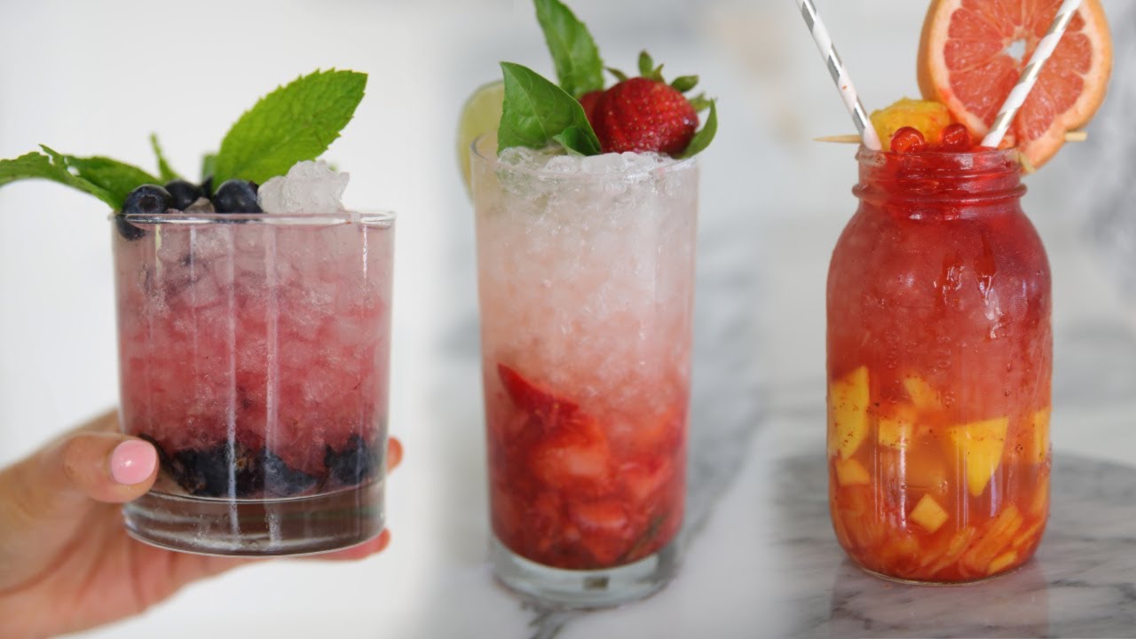 Summer Mocktail Recipes - MissLizHeart - YouTube