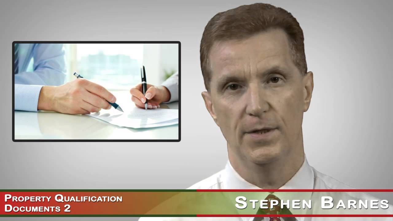 Property Qualification Documents 2 - YouTube