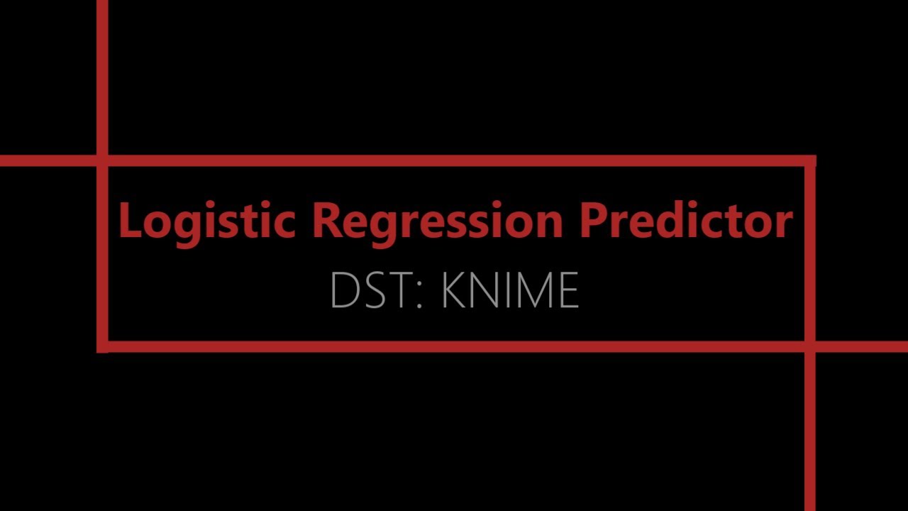 Logistic Regression Predictor [KNIME Analytics Platform] - YouTube