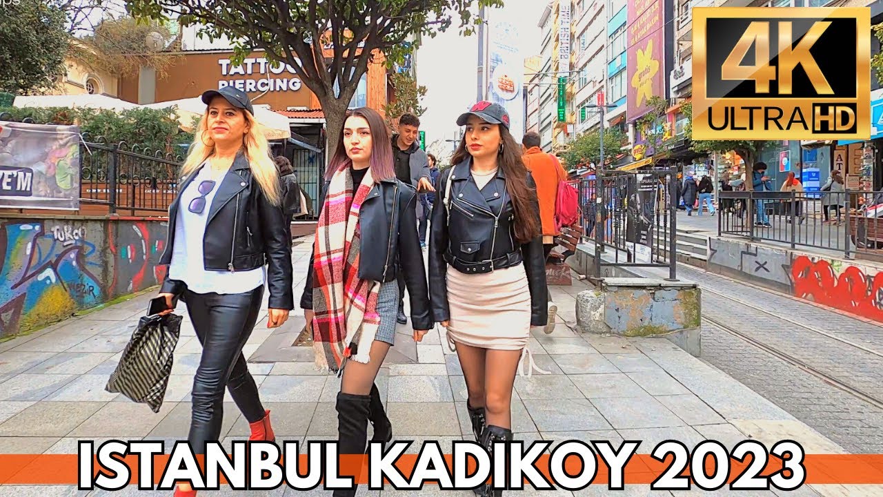 ISTANBUL KADIKOY BAZAAR,BAHARIYE STREET WALKING TOUR | 4 APRIL 2023 | 4K UHD 60FPS - YouTube
