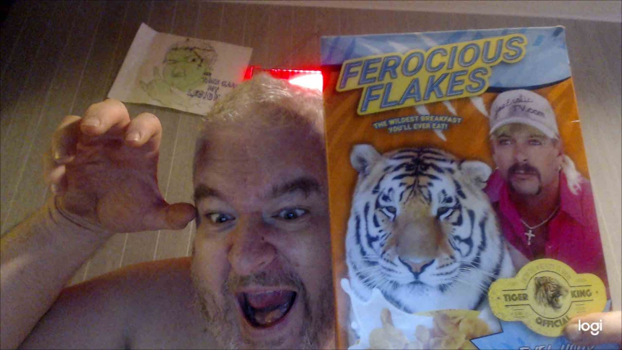 I Review Ferocious Flakes TIGER KING Cereal - YouTube