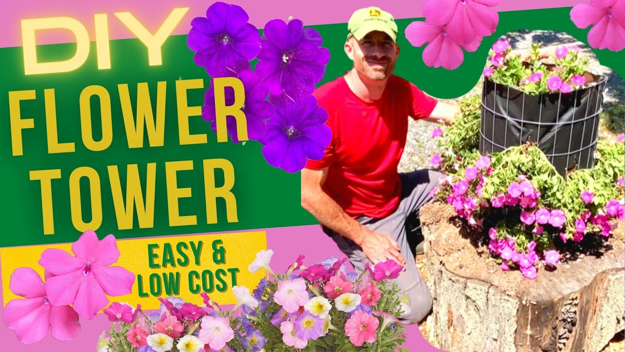 Diy Flower Tower Planter 15 Amazing Flower Towers Or Tipsy Pot