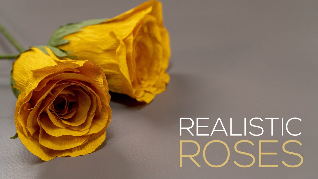 Special flowers with Crepe papers - Realistic DIY - YouTube