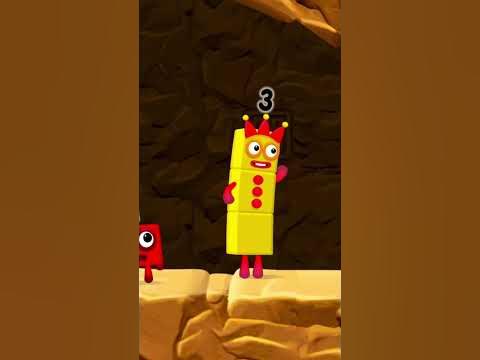 Numberblocks 3 magic run - Numberblocks underground seeker | Number Counting Go Explore Game ...
