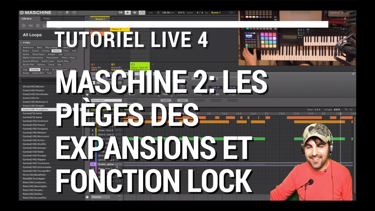 LIVE 4 - MASCHINE 2: PIÈGES DES NOUVELLES EXPANSIONS ET FUNCTION LOCK ...