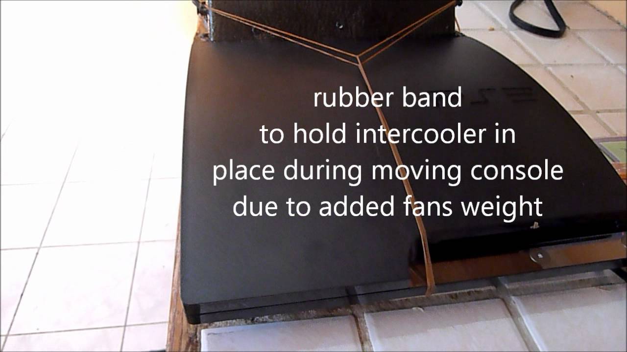 Nyko intercooler fan modification Ps3 slim (final product) - YouTube