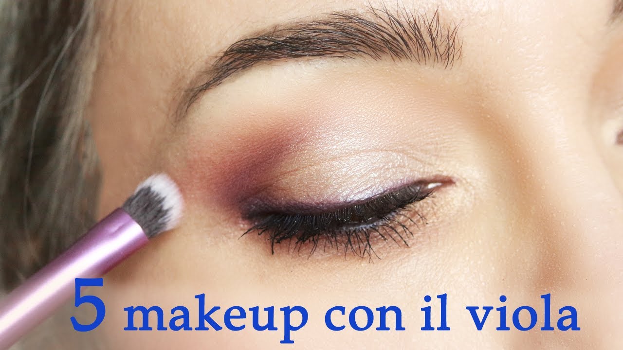 Per chi ama il VIOLA: 5 idee trucco occhi compilation - YouTube