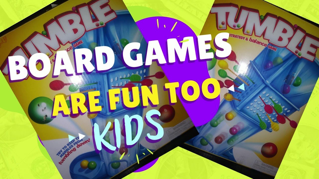 Opening and Playing a Board Game TUMBLE... Board games are fun too ...