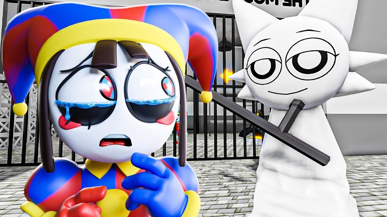 THE AMAZING DIGITAL CIRCUS POMNI is CAPTURED by Sprunki Barry Prison ...