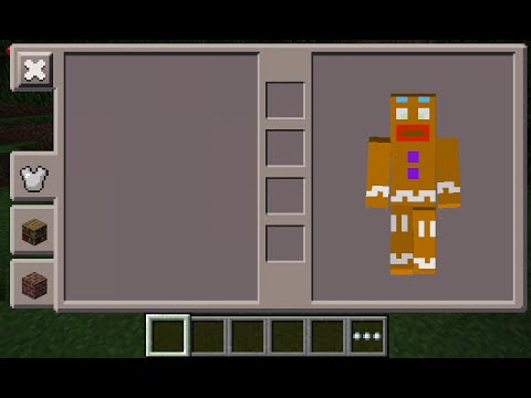 Minecraft PE - Gingerbread Man Skin Costume - YouTube