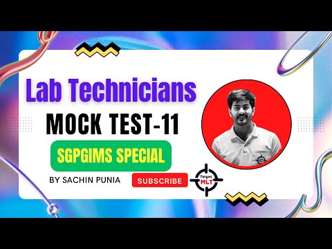 SGPGIMS Model Test paper for Medical Lab Technologist #2024 #MLT # ...