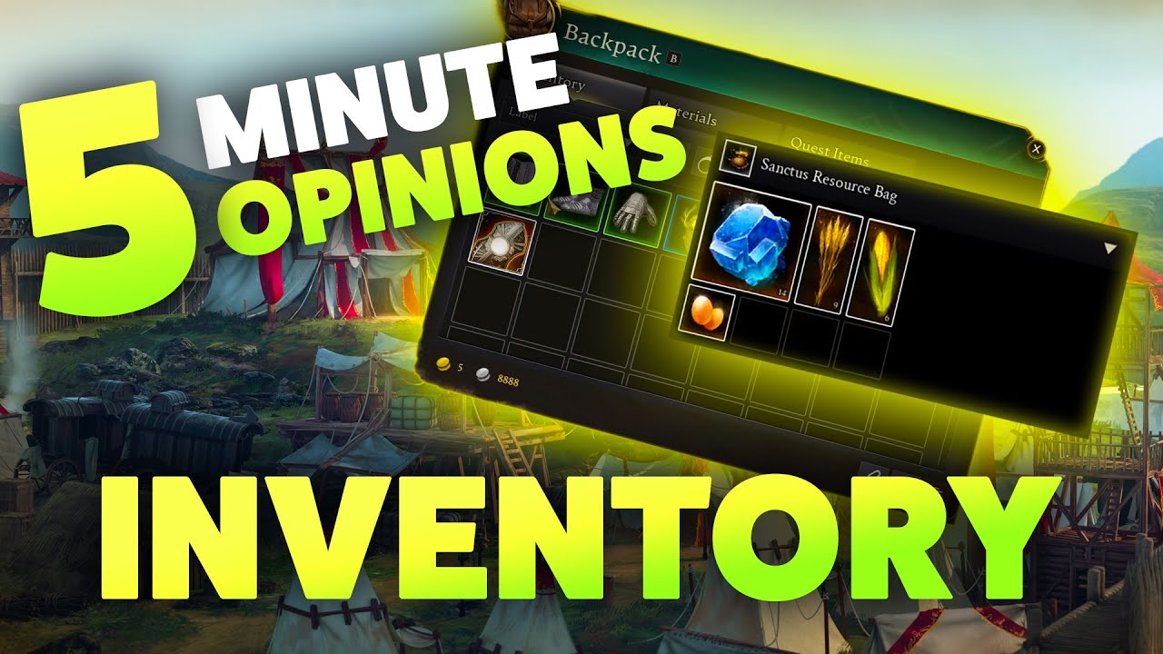 Ashes of Creation - Inventory | Five Minute Opinions - YouTube