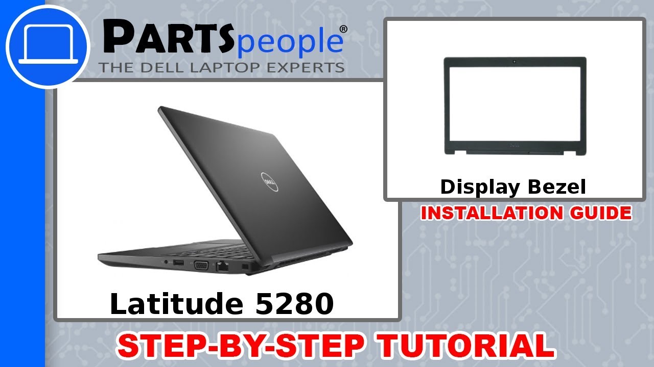 Dell Latitude 5280 (P27S001) Display Bezel How-To Video Tutorial - YouTube