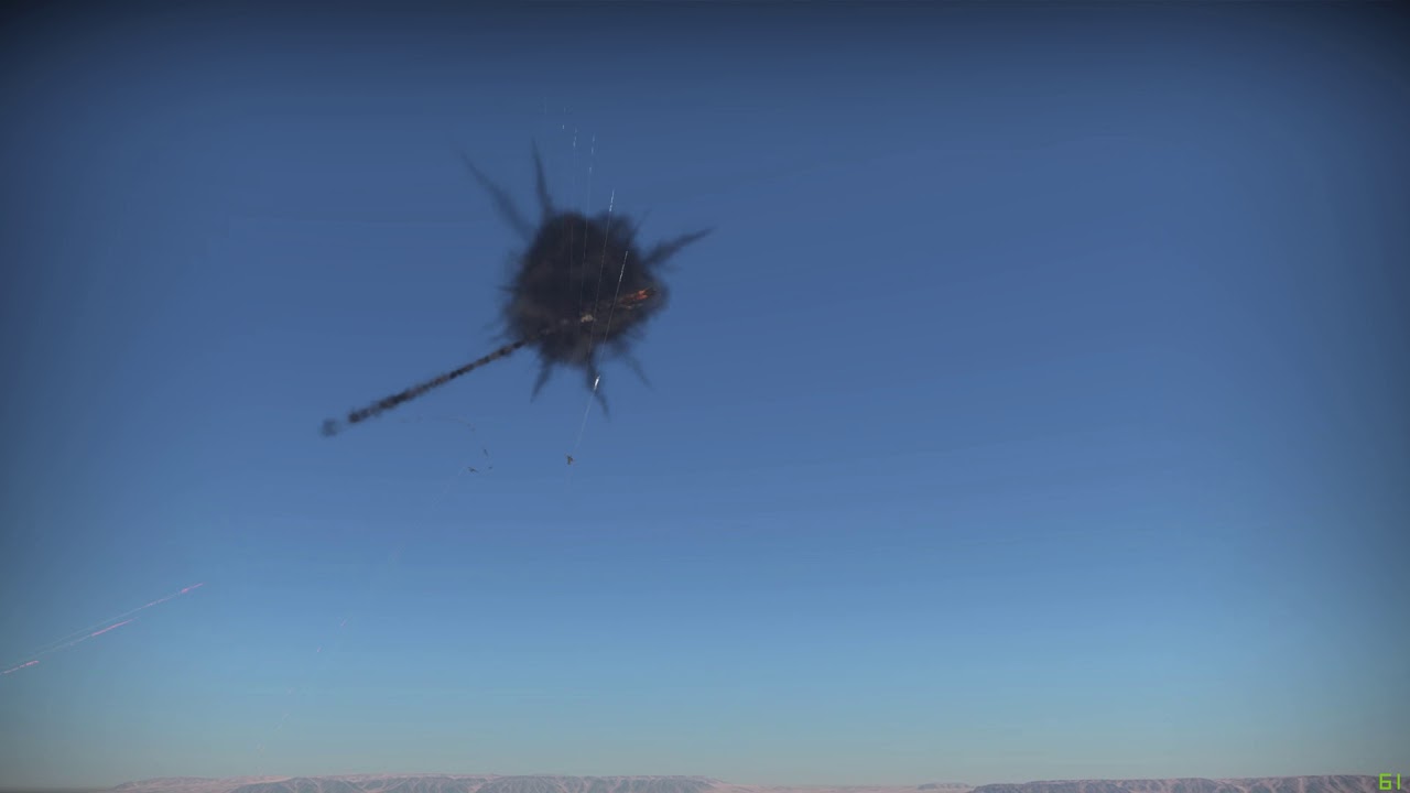 Pe-8 bomb exploding mid air - YouTube