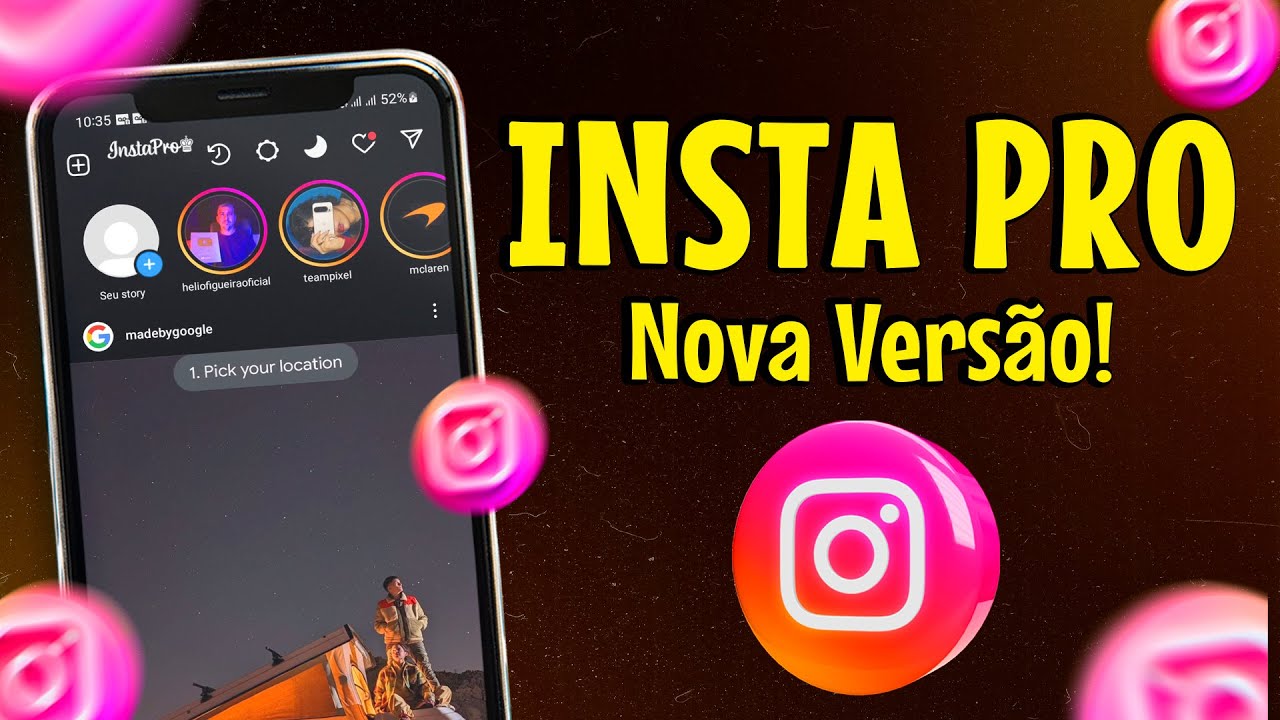 SAIU!🔥INSTA PRO ATUALIZADO COM NOVAS FUNÇÕES (MELHOR INSTAGRAM ...