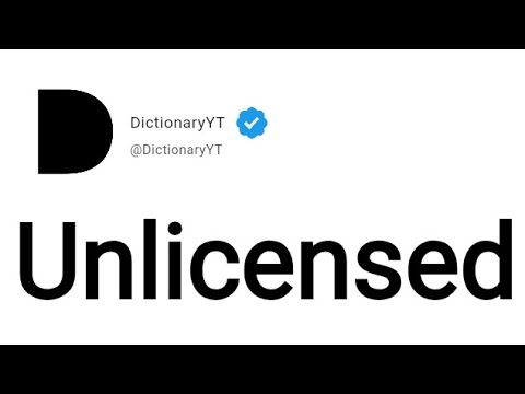 Unlicensed Meaning in English - YouTube