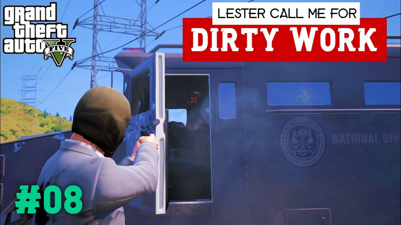 Lester Call Me For Dirty Work - GTA V Gameplay #08 - Real Life Graphics ...