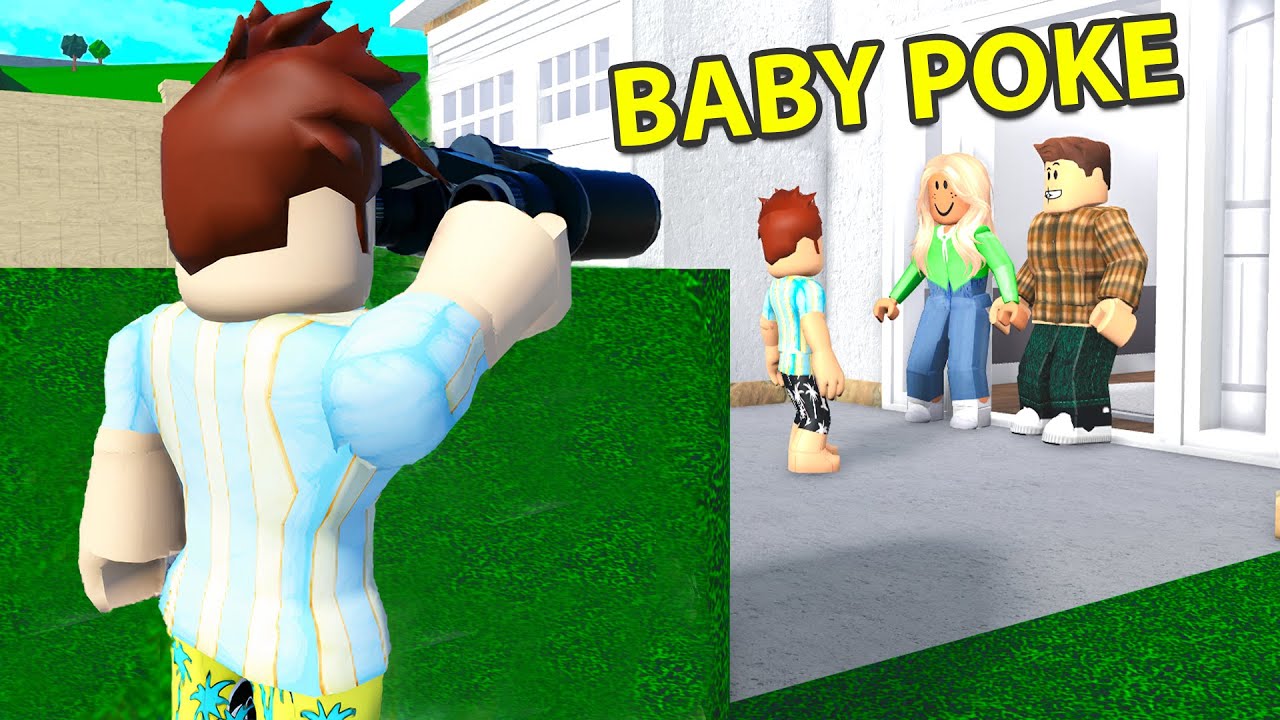 So I Found BABY POKE's Secret Family.. (Roblox Bloxburg) - YouTube