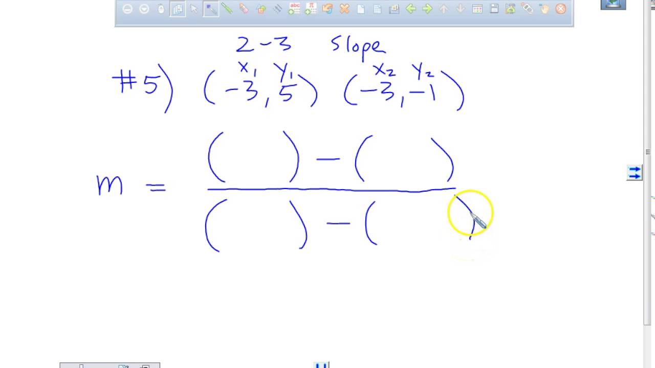 2 3 Algebra 2A Slope Part A - YouTube
