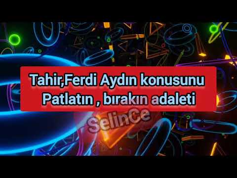 TAHİR KILIC YAYINDA SEYHAN SOYLU FERDİ AYDINI PATLATACAKTINIZ NE OLDU DİYE SİNİRLENDİ ?