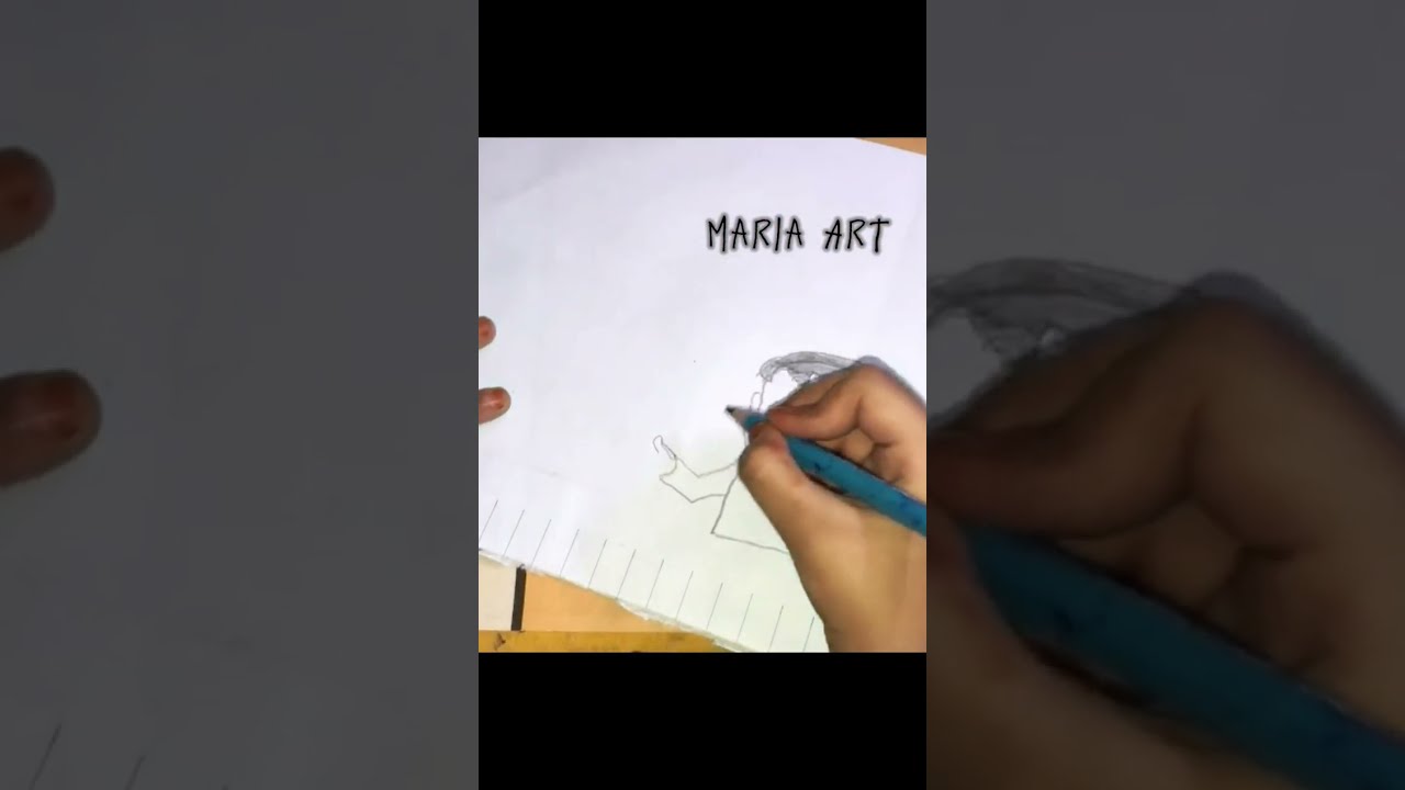 How to Draw Shizuka Picture by Hand | Mariacartoonartist - YouTube