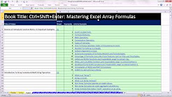 Ctrl+Shift+Enter: Mastering Excel Array Formulas (35+ Videos in Series) - YouTube