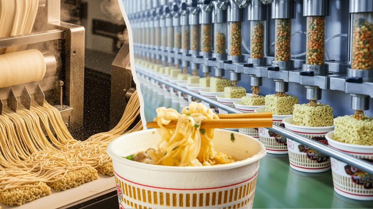 Inside the Cup Noodles Factory | How Millions of Instant Noodles Are ...