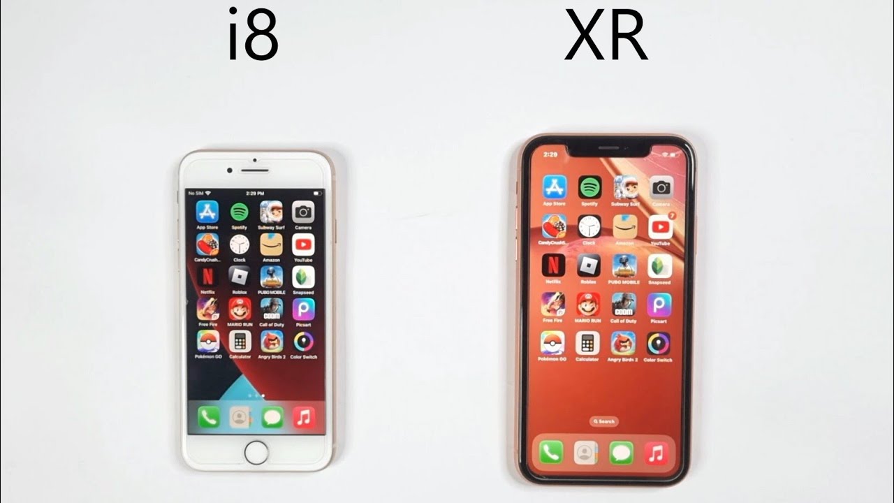 iPhone 8 vs iPhone Xr - SPEED TEST! - YouTube