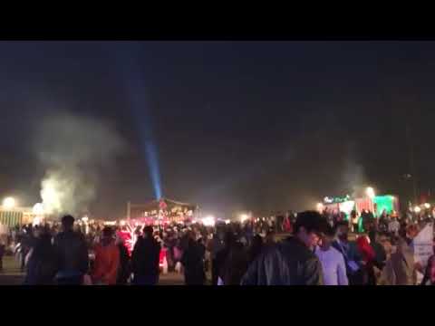 Almost to the concert (checking the stalls ) - YouTube