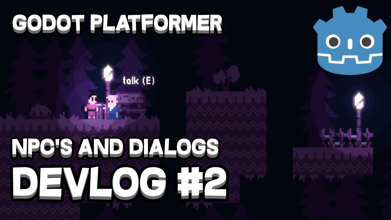 Godot Platformer Devlog 02 Npcs And Dialog System Youtube