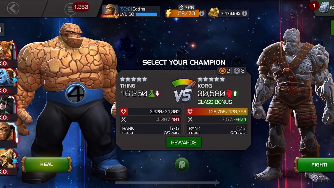 The Thing vs Korg variant 1.2 Buffet Spite Node - YouTube