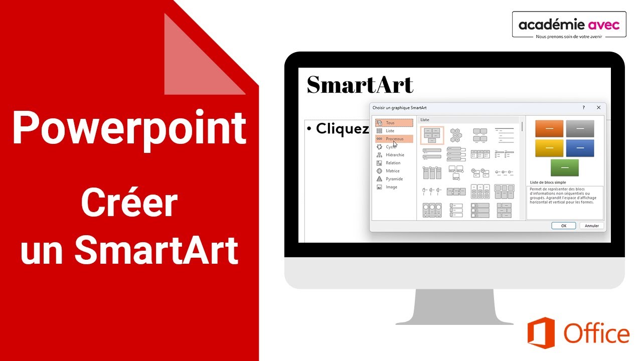 Comment créer un Smart Art : frise, organigramme, tableau sur ...